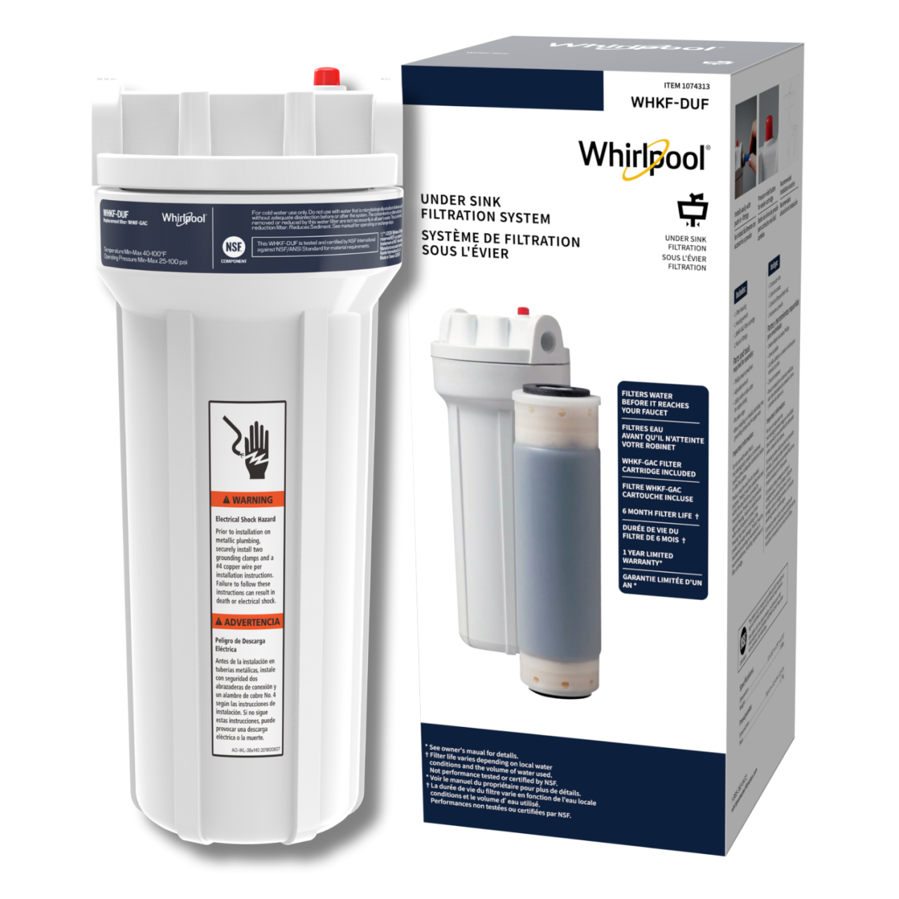 Whirlpool WHKF-DWHBB | Large Capacity Whole House Filtration