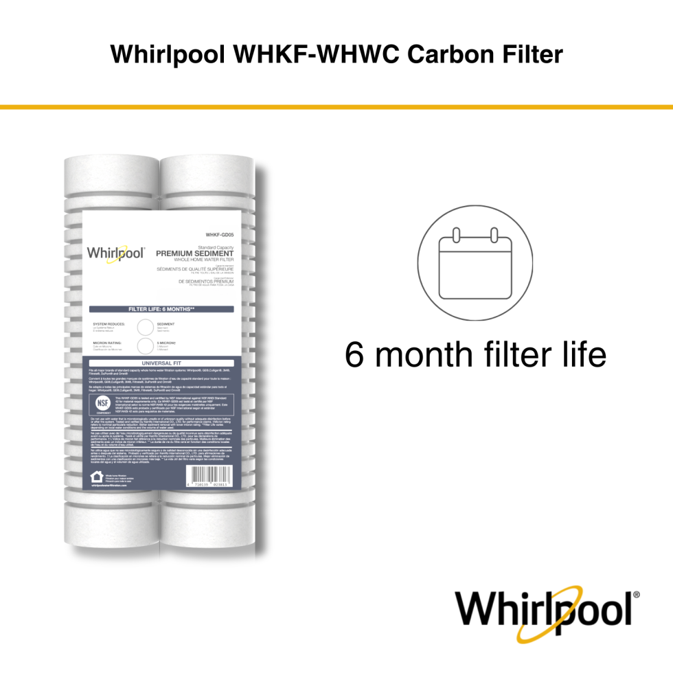 WHKF-DWH Standard Capacity Household Filtration System - Whirlpool ...